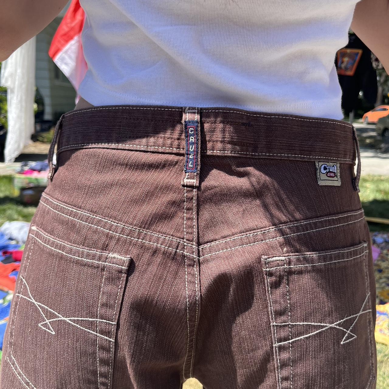 Free shipping Boot cut pink cruel girl jeans/pants... - Depop