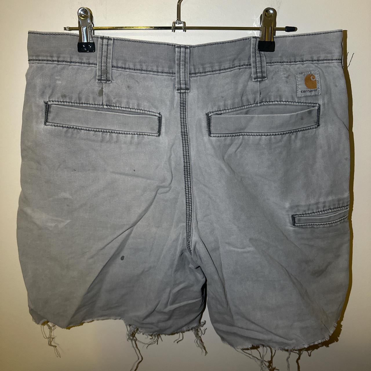 Carhartt Cut Off Work Shorts Tagged 32’ Measures... - Depop