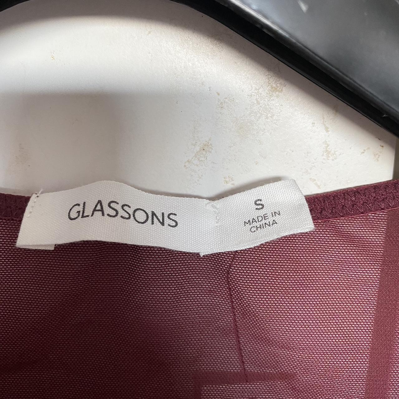 brand new cherry red glassons mesh corset cropped... - Depop