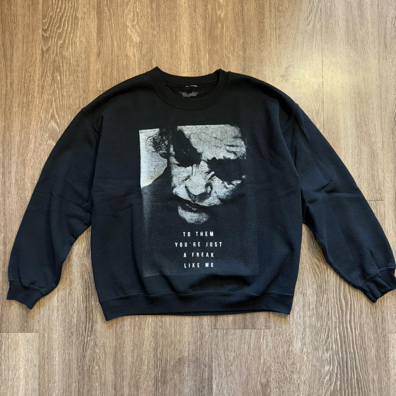 Dark Knight Heath Ledger Joker Crewneck Sweater DC... | Depop