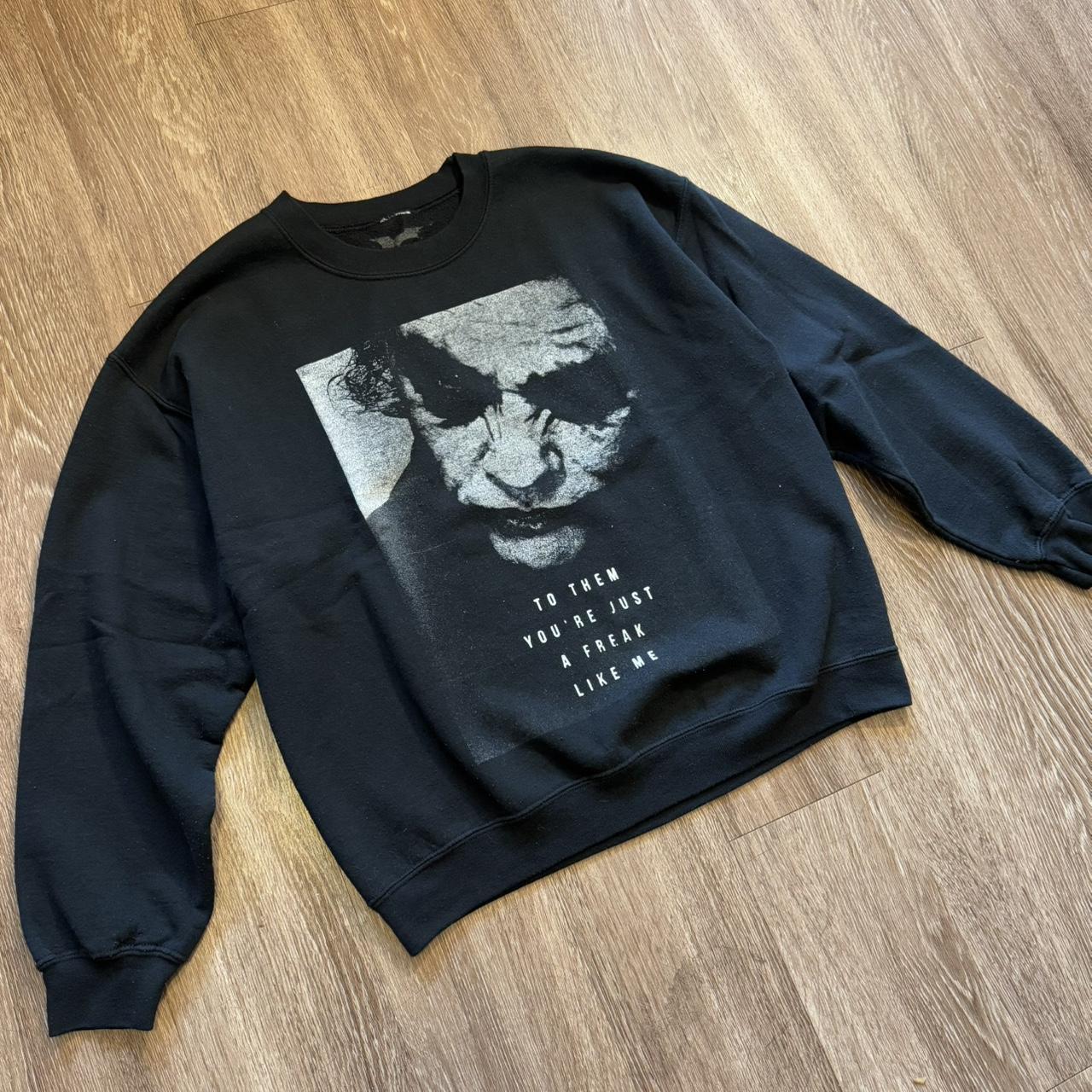 Dark Knight Heath Ledger Joker Crewneck Sweater DC... | Depop