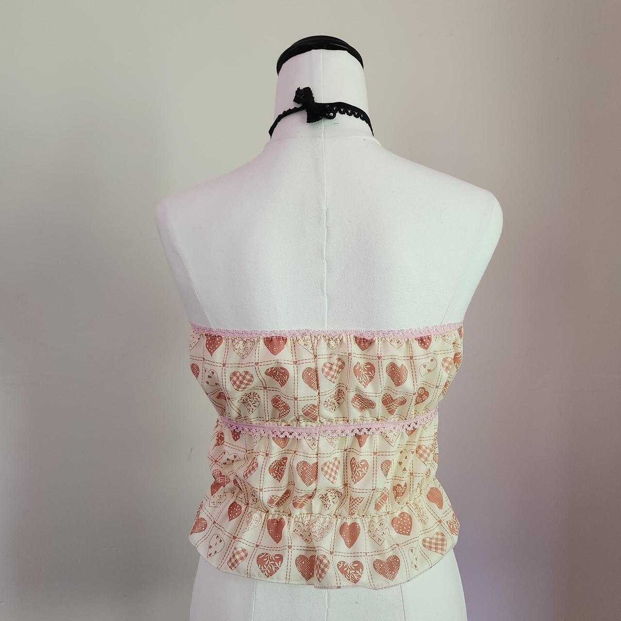 Handmade ruffle tube top. Made from recycled fabric.... - Depop