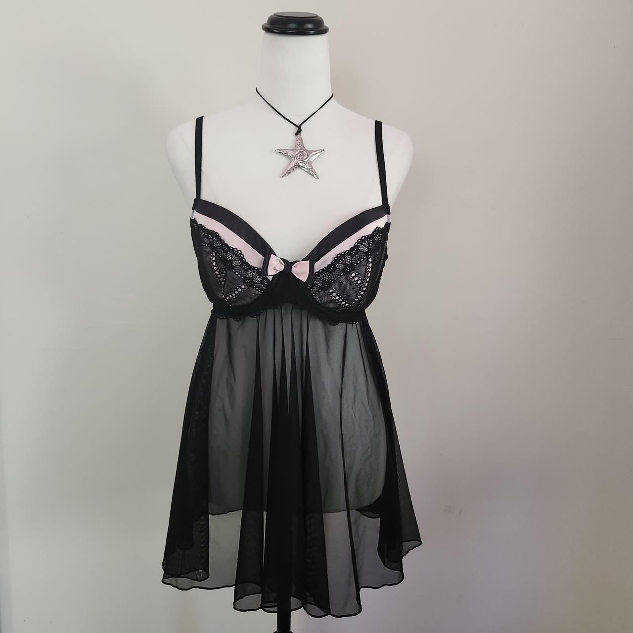 Cute lace babydoll dress. Size 12/D/DD. Good... - Depop