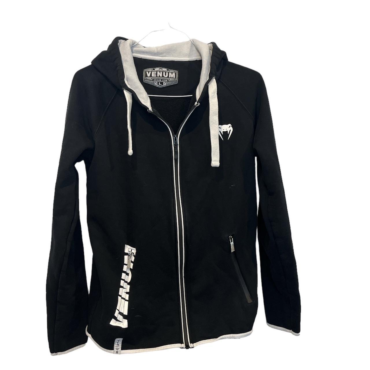 Venum UFC Authentic Jacket Mens Size L Black Hoodie... - Depop