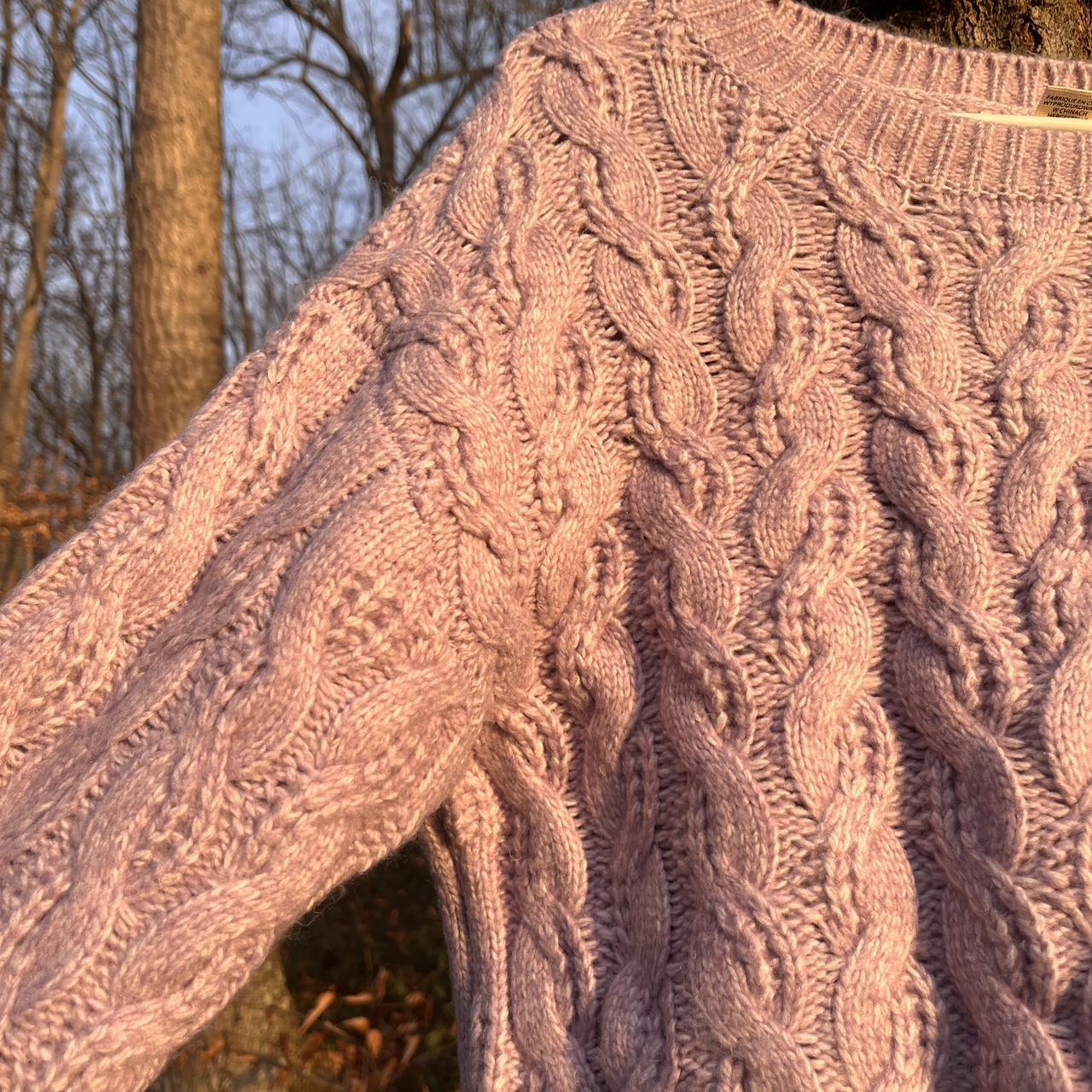 Lilac Jessica Simpson crop sweater. Soft pastel... - Depop