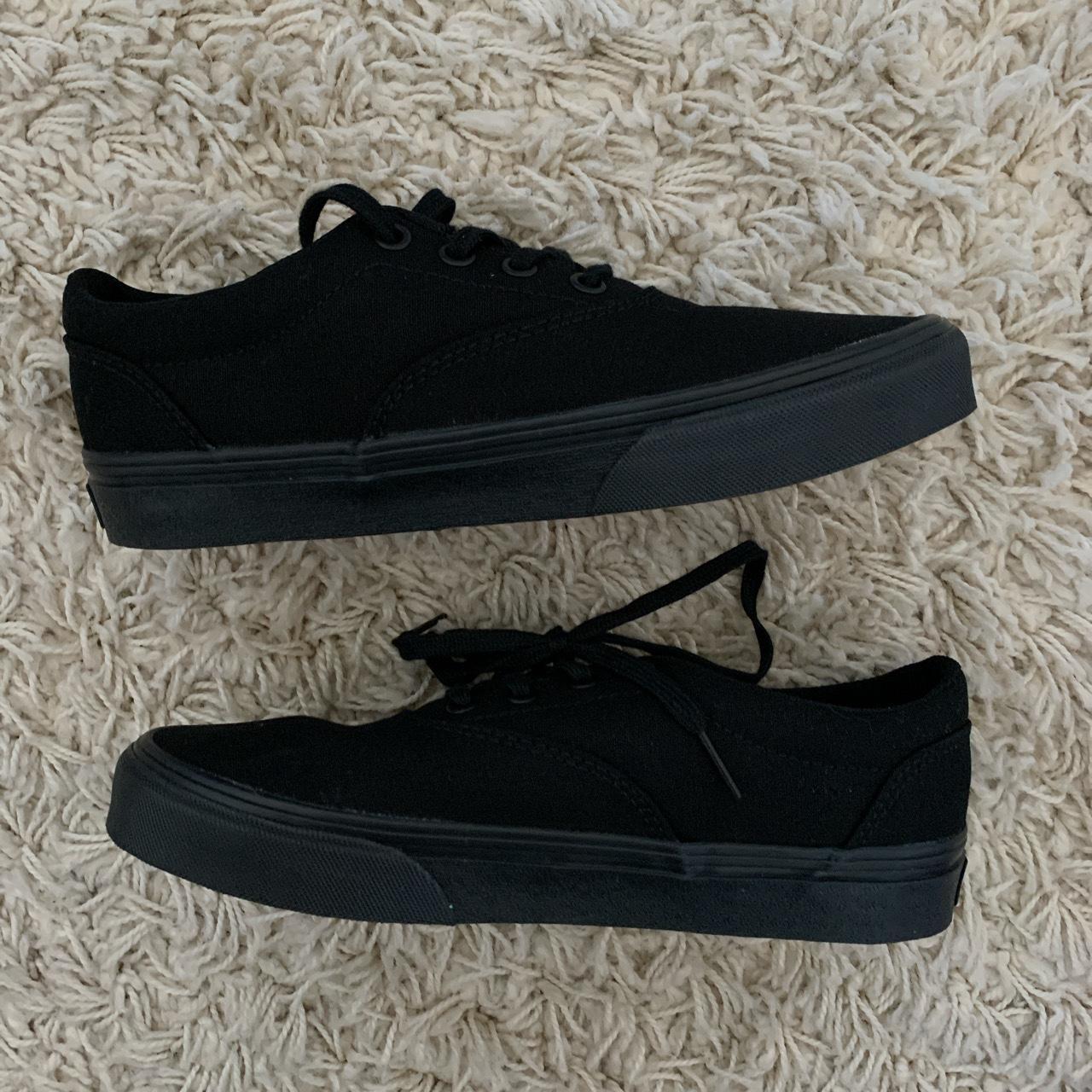 brand new never worn all black vans - unisex,... - Depop