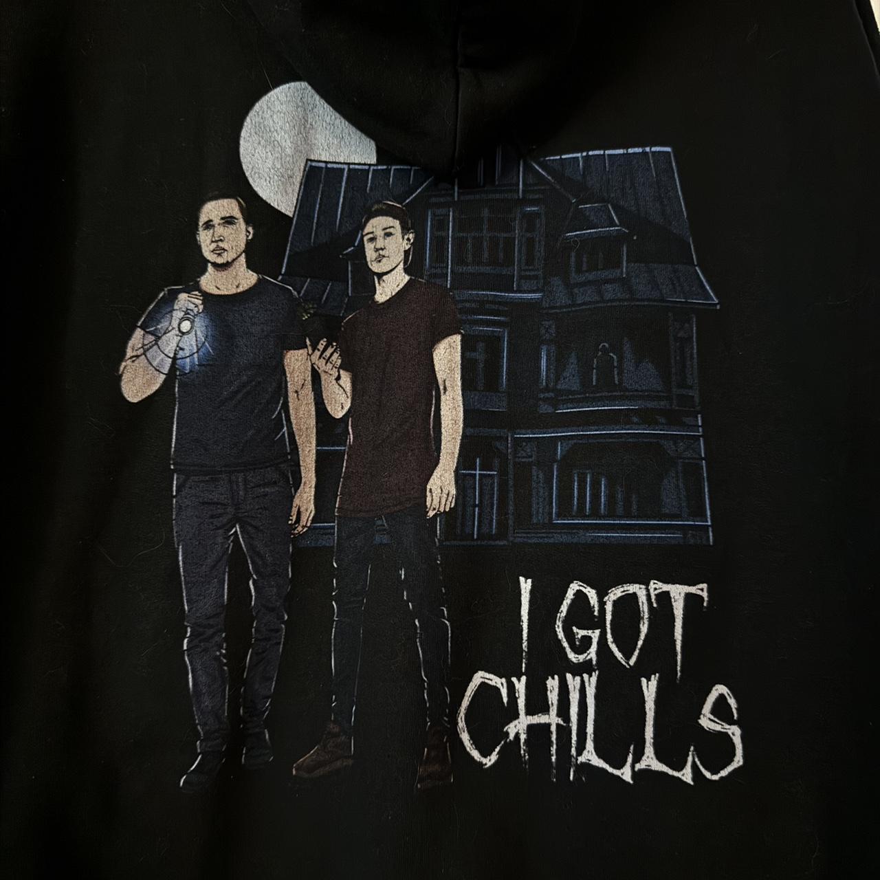 limited corey and aaron “i got chills” merch 🖤 size... - Depop