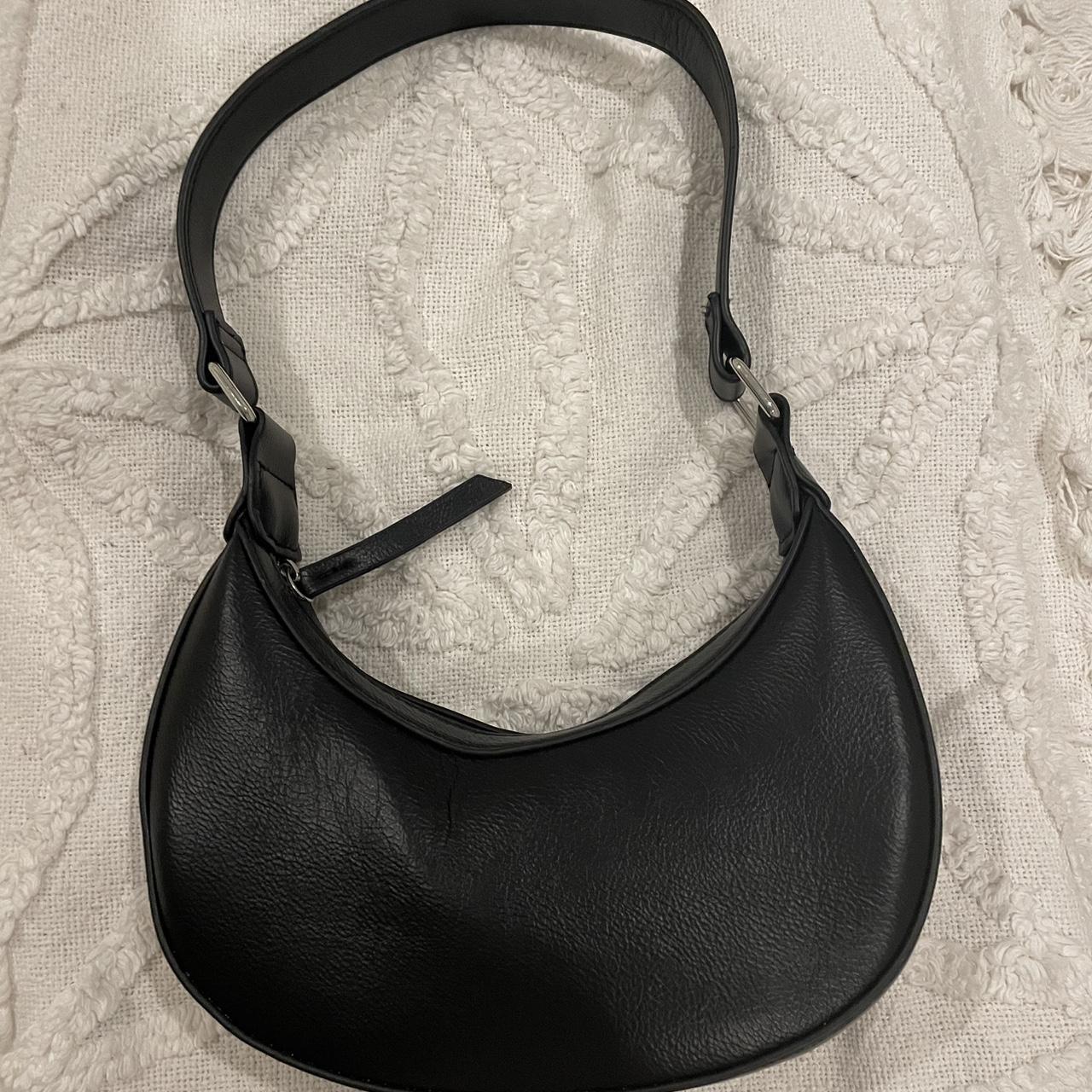 Glassons black shoulder bag #leatherbag #glassons... | Depop