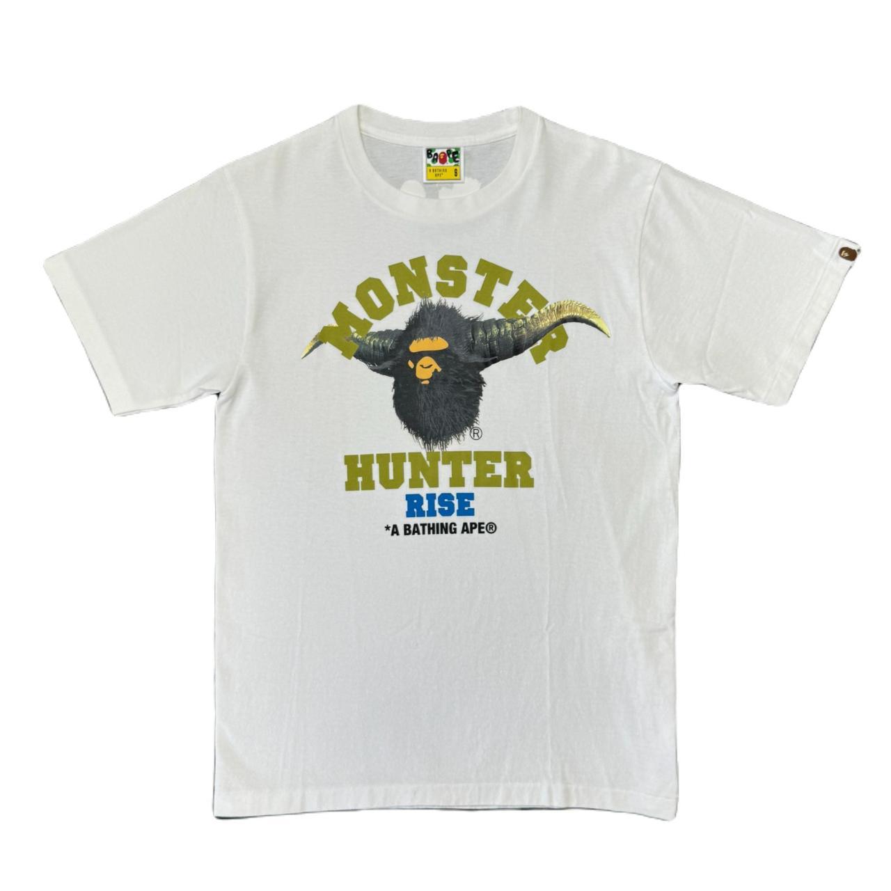 [S] Bape x Monster Hunter College Tee - Great Used... | Depop