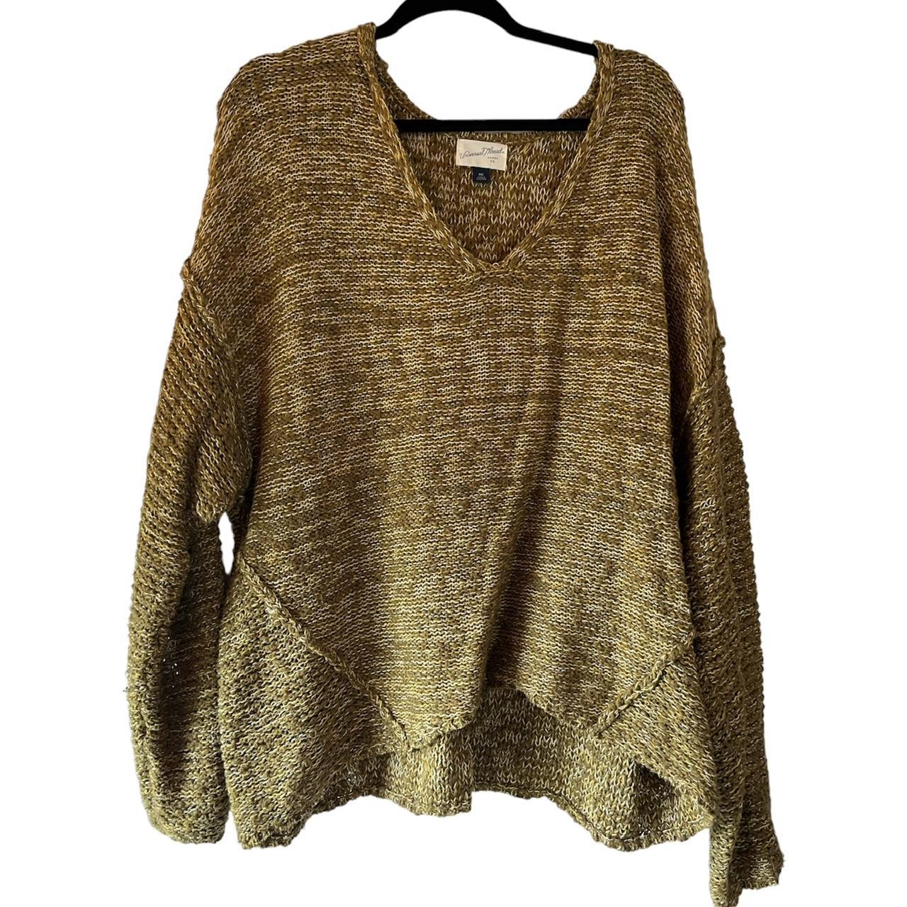 green knit pull over sweater ⋆˙ ♡ loose fitting and... - Depop