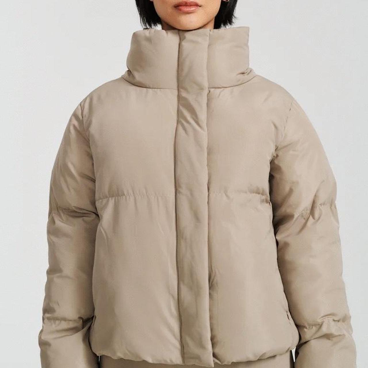 henne axel puffer #henne #puffer #jacket #brown... - Depop