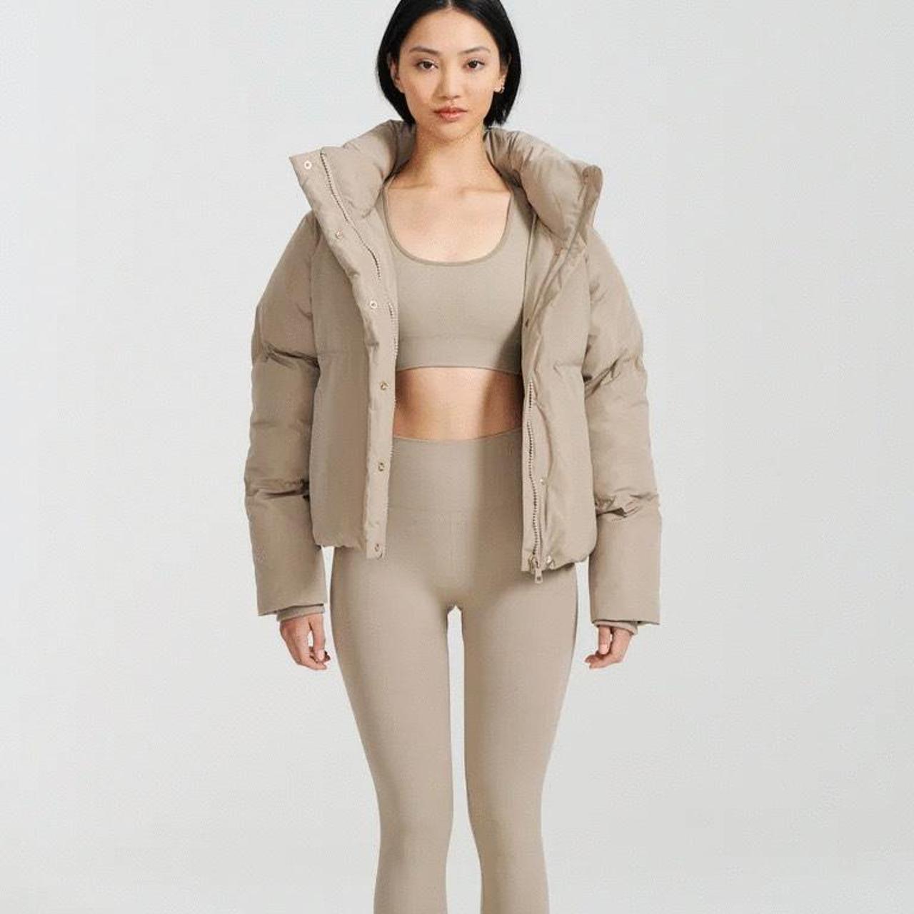 henne axel puffer #henne #puffer #jacket #brown... - Depop