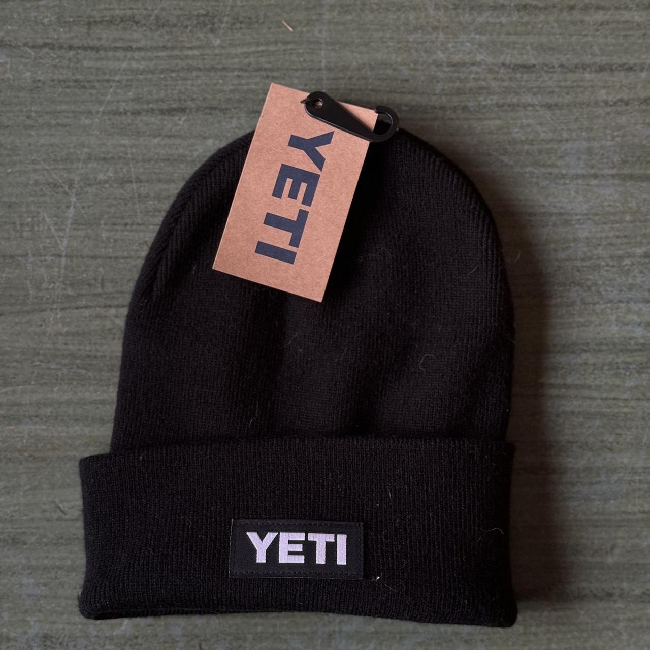 YETI black beanie - Depop