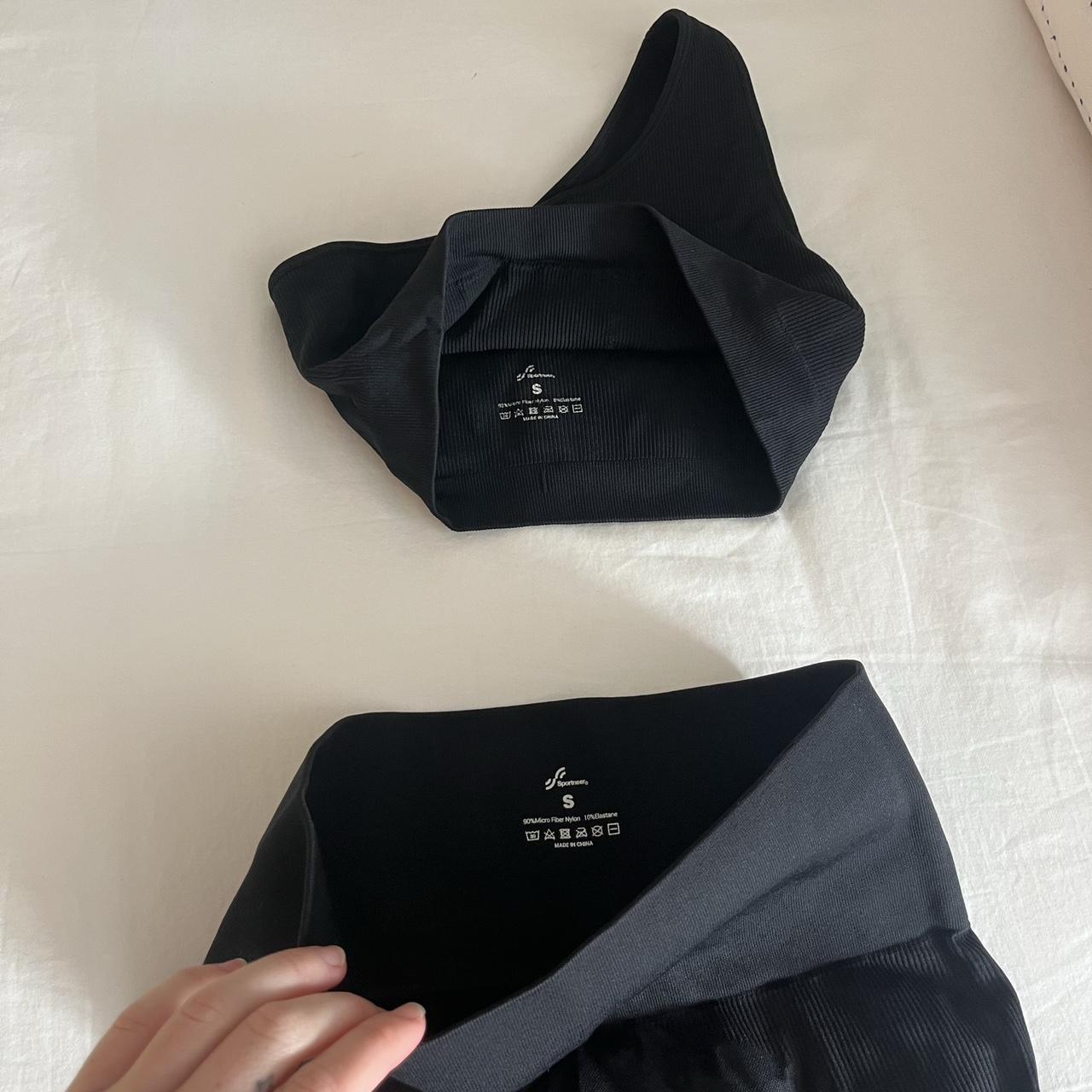 black workout set. i just bought it but got the... - Depop