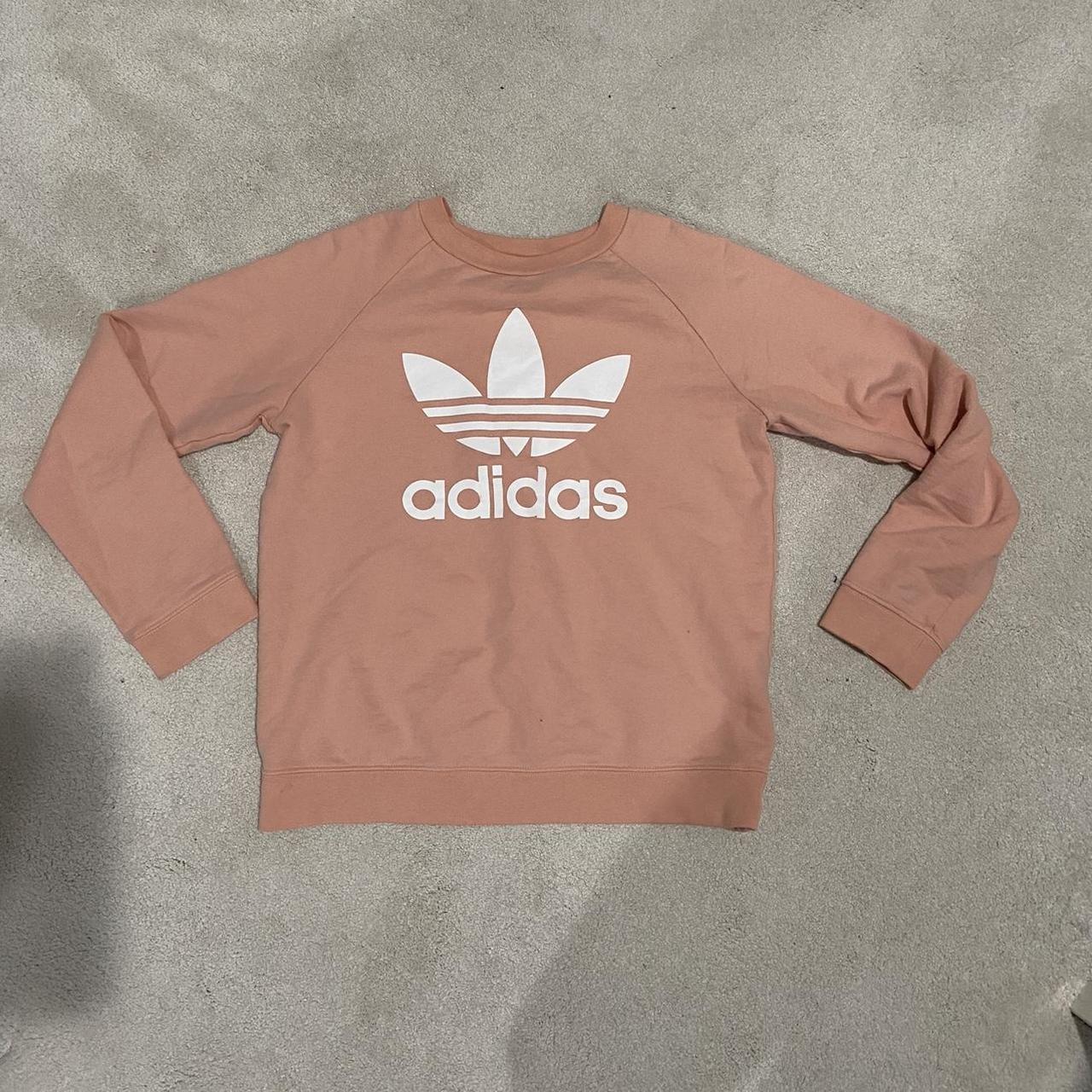 Peach adidas crewneck #crewneck#adidas - Depop