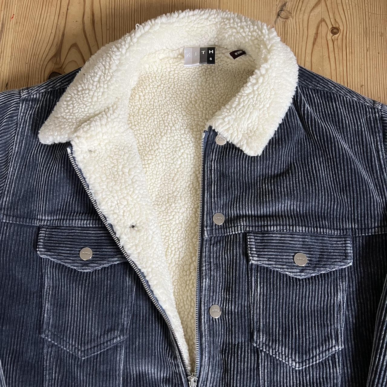 Kith Corduroy Laight Jacket Dark Indigo Blue Small.... - Depop