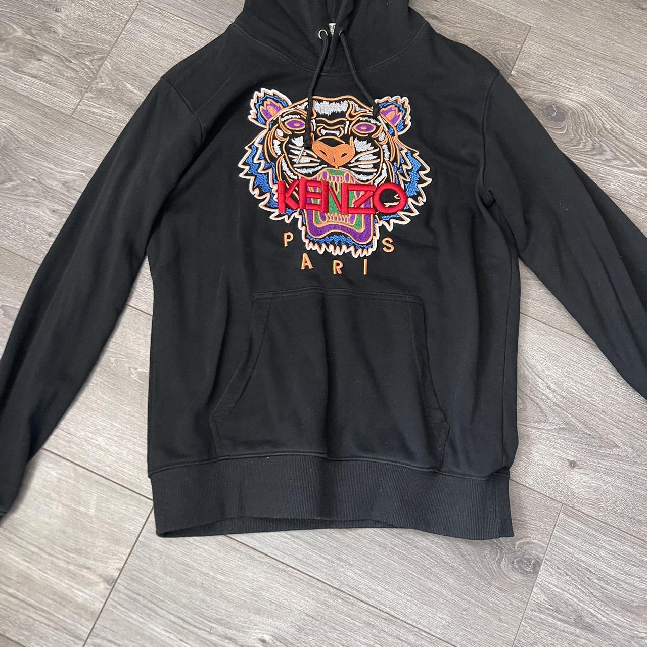 Kenzo hoodie good condition worn a few times ignore... - Depop