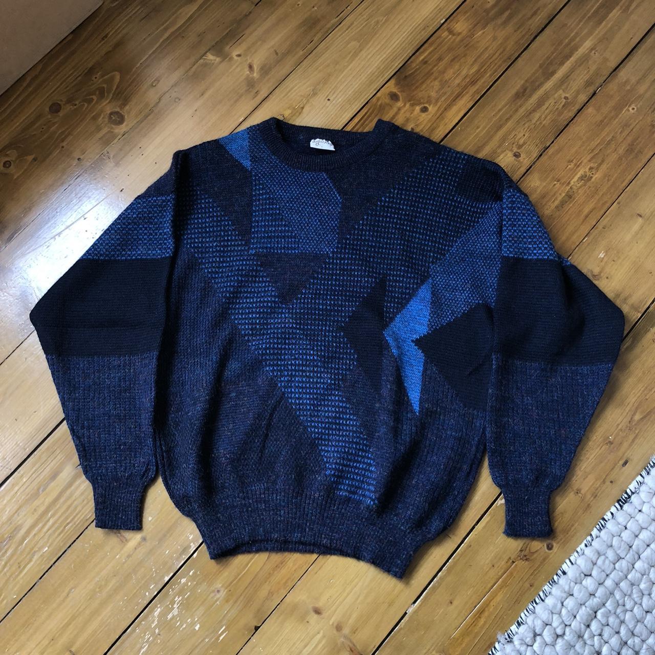 VINTAGE ITALIAN WOOL/ACRYLIC JUMPER Label: Angelo... - Depop