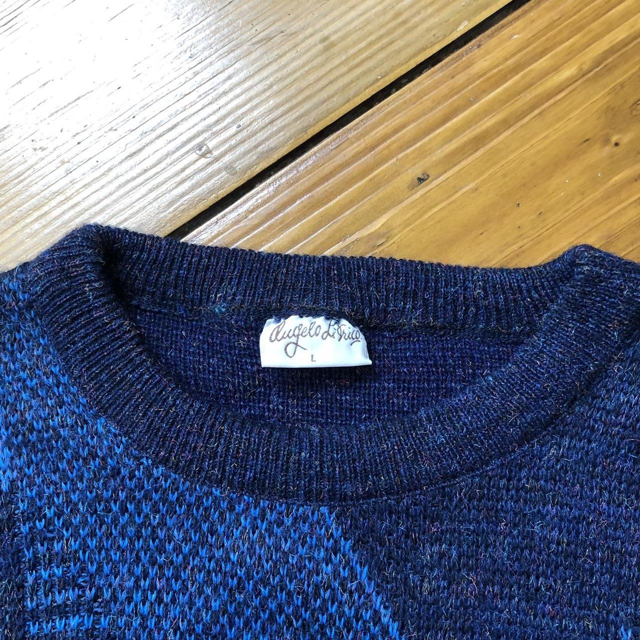 VINTAGE ITALIAN WOOL/ACRYLIC JUMPER Label: Angelo... - Depop