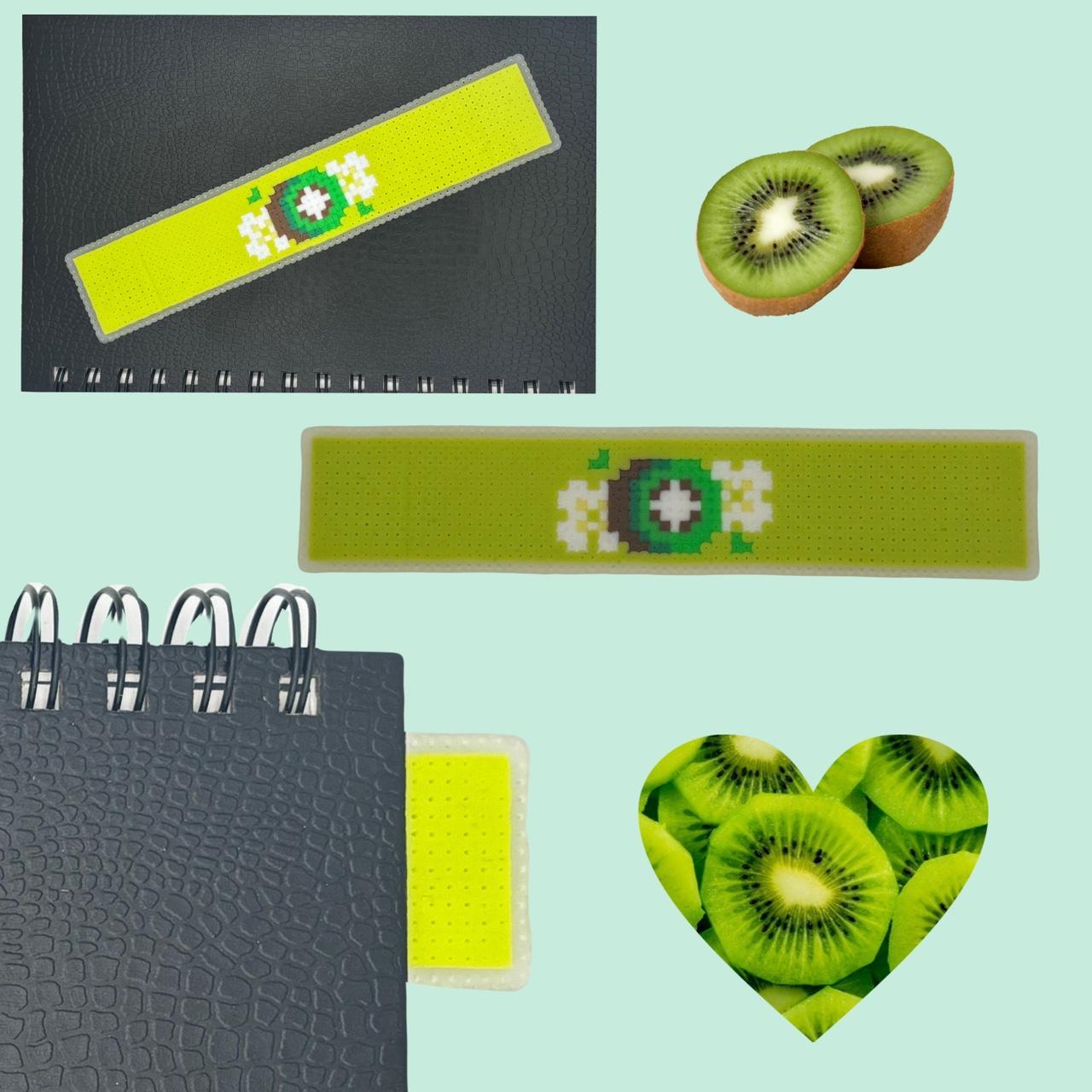 Perler bead kiwi bookmark 7 1/2 inches... | Depop