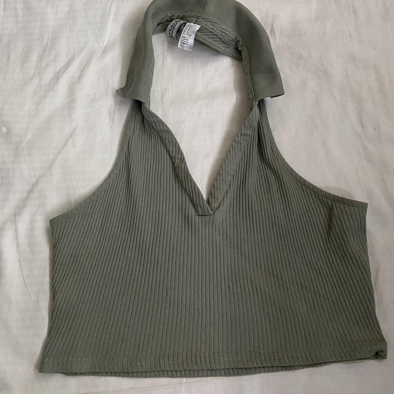 H&M crop halter -open back -super cute - Depop