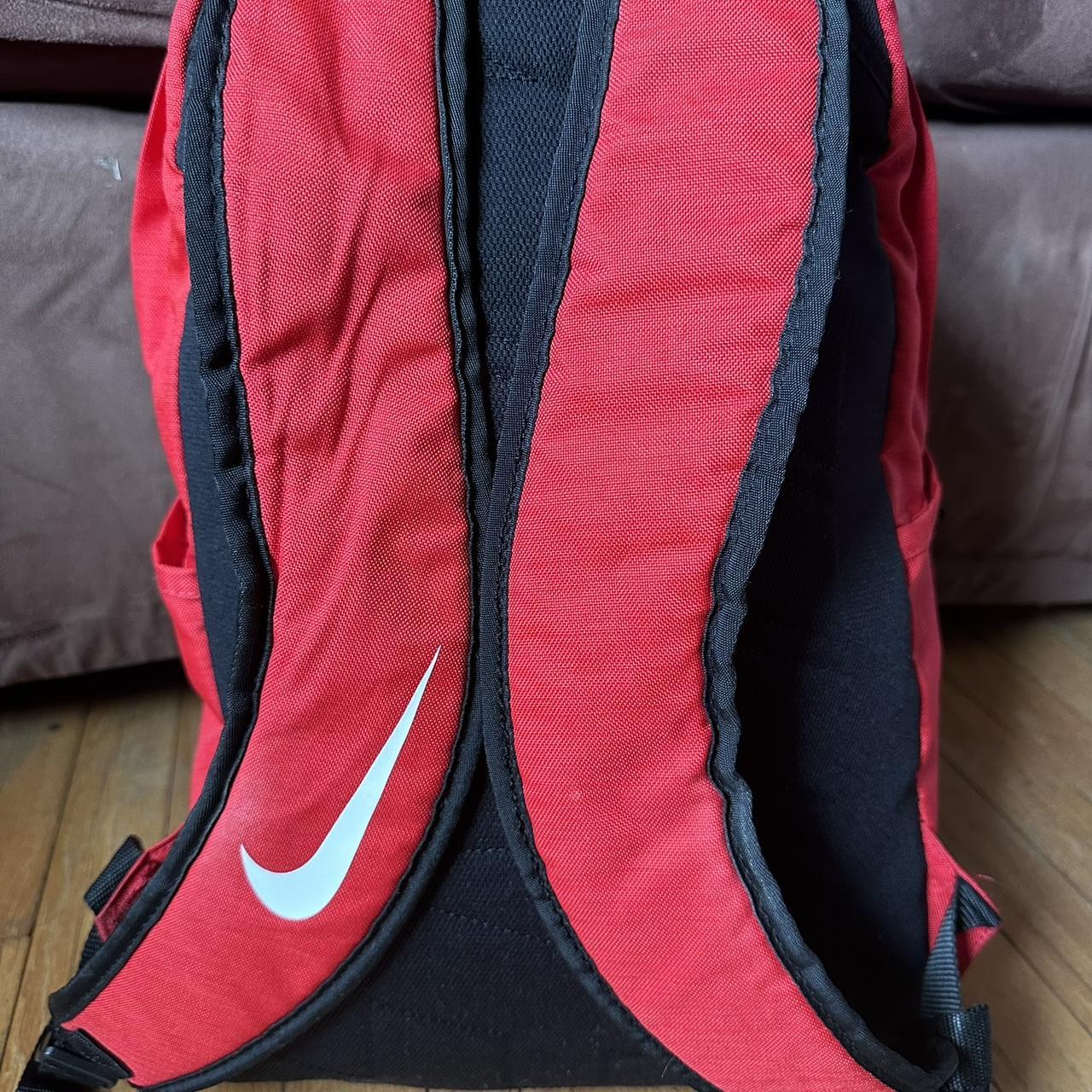 Red Nike backpack- large school backpack size (dm me... - Depop