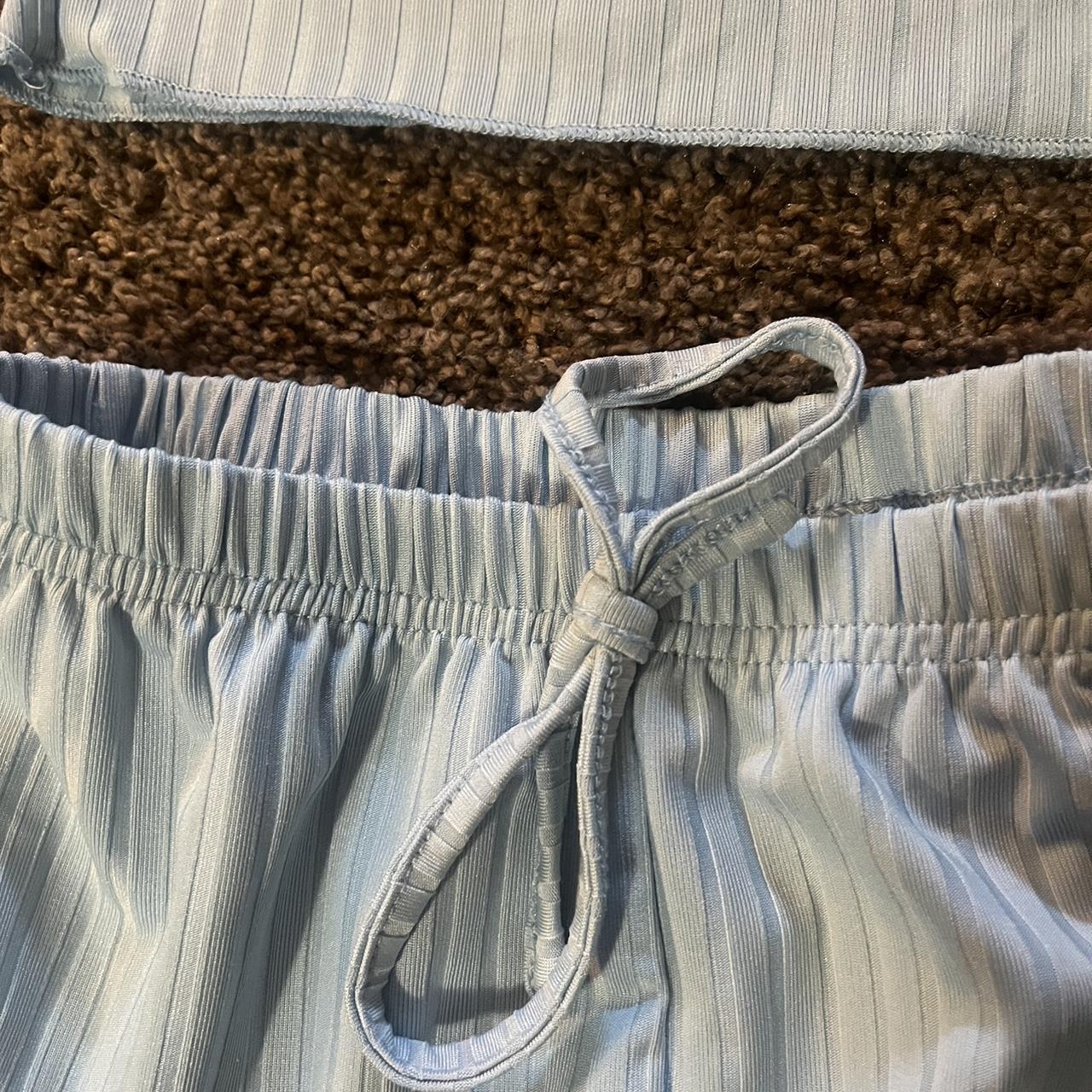 light blue sleep set! super comfy and cute! - Depop