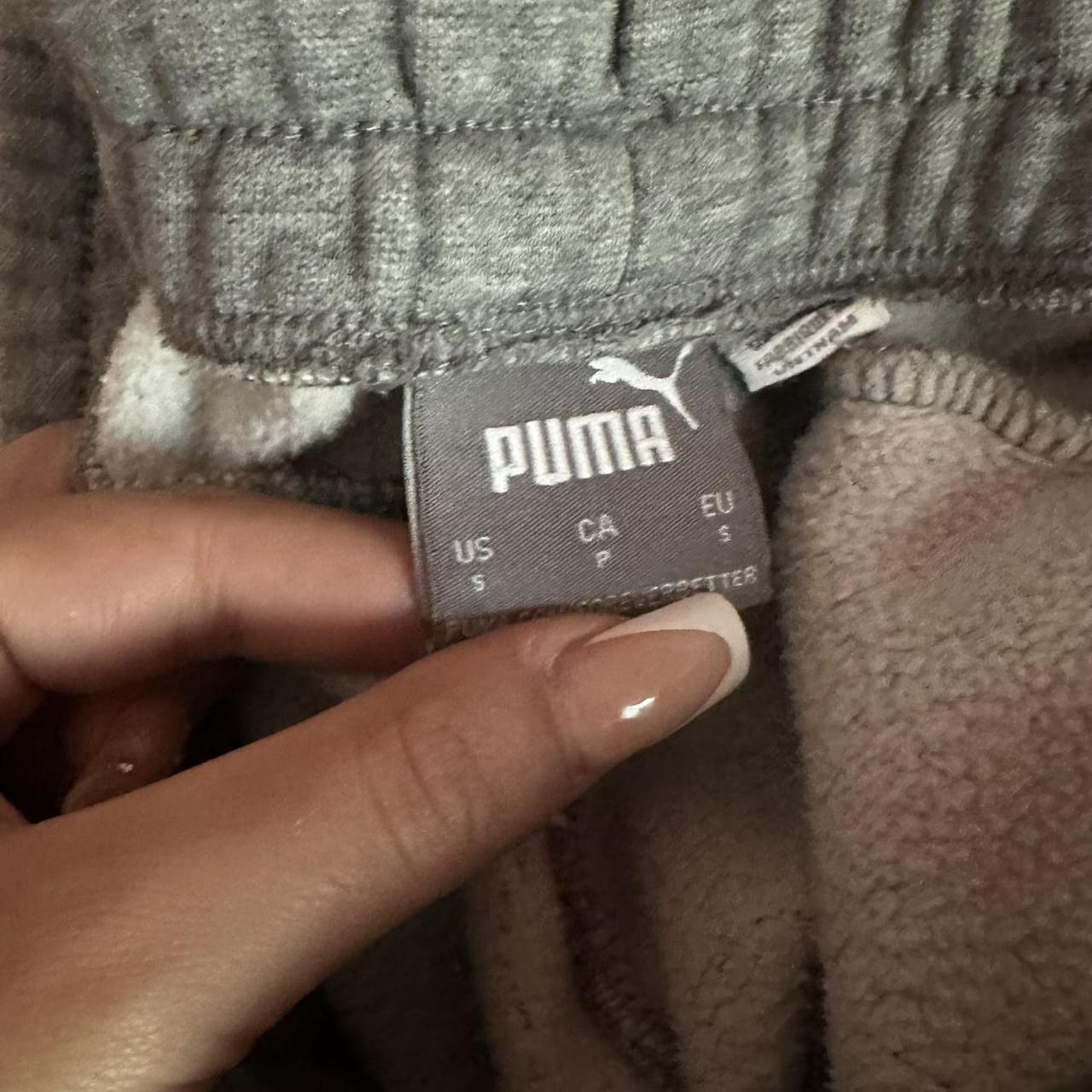PUMA grey sweatpants size small so comfy but i got a... - Depop