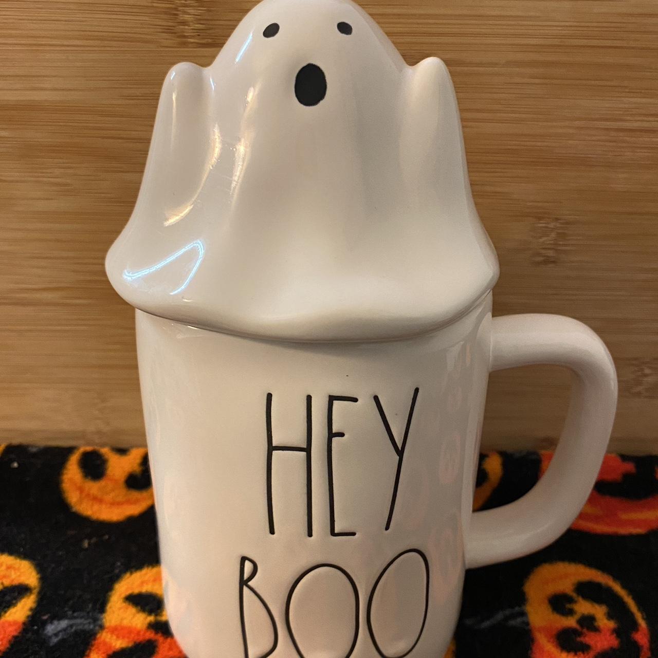 Rae Dunn hey boo mug #raedunn #mug #beware... - Depop