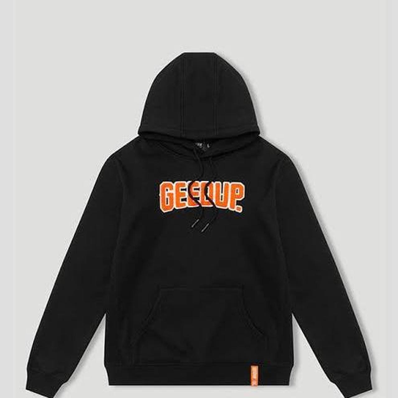 “PFK Orange/Black” Geedup hoodie, only been worn... - Depop