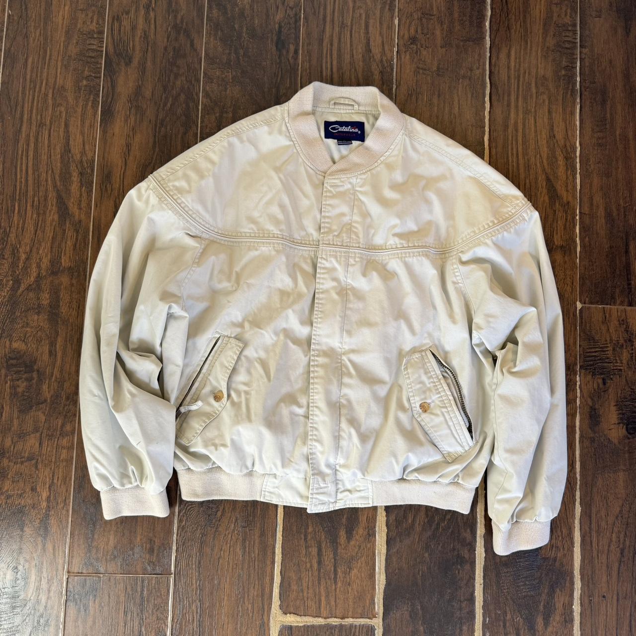 Vintage Catalina Outerwear Bomber Jacket Size L Zip... - Depop