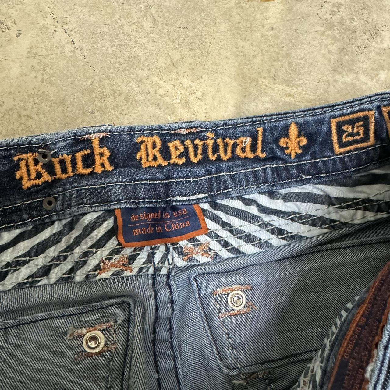 Y2K Rock Revival Boot Cut Jeans • Size 25... - Depop