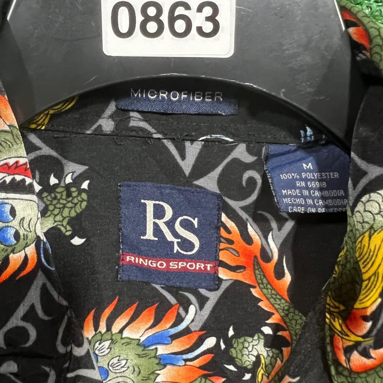 Vintage RS ringo sport button up T-Shirt size... - Depop