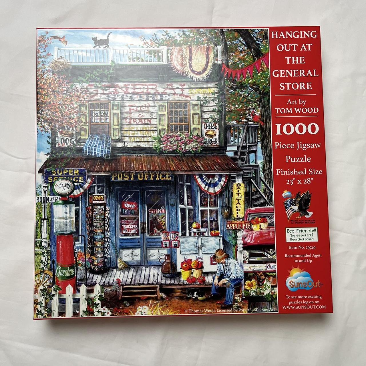 1000 piece fall corner store puzzle so fun to build... - Depop