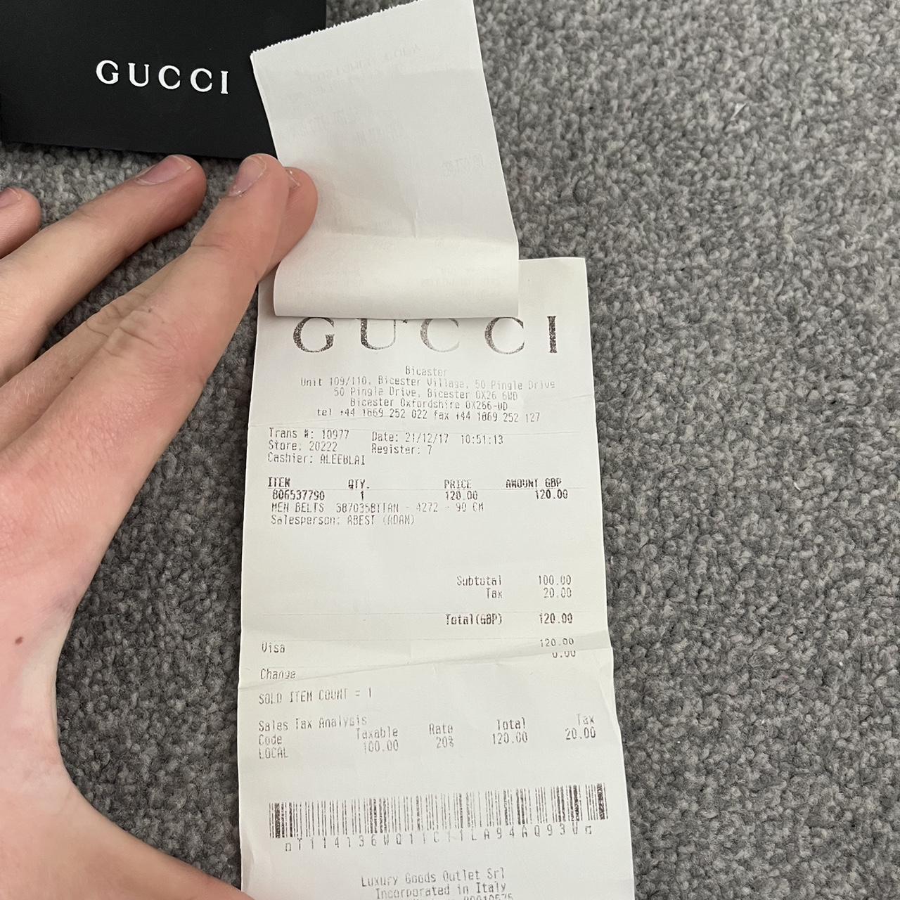 Men’s gucci belt 100% legit with receipts and dust... - Depop