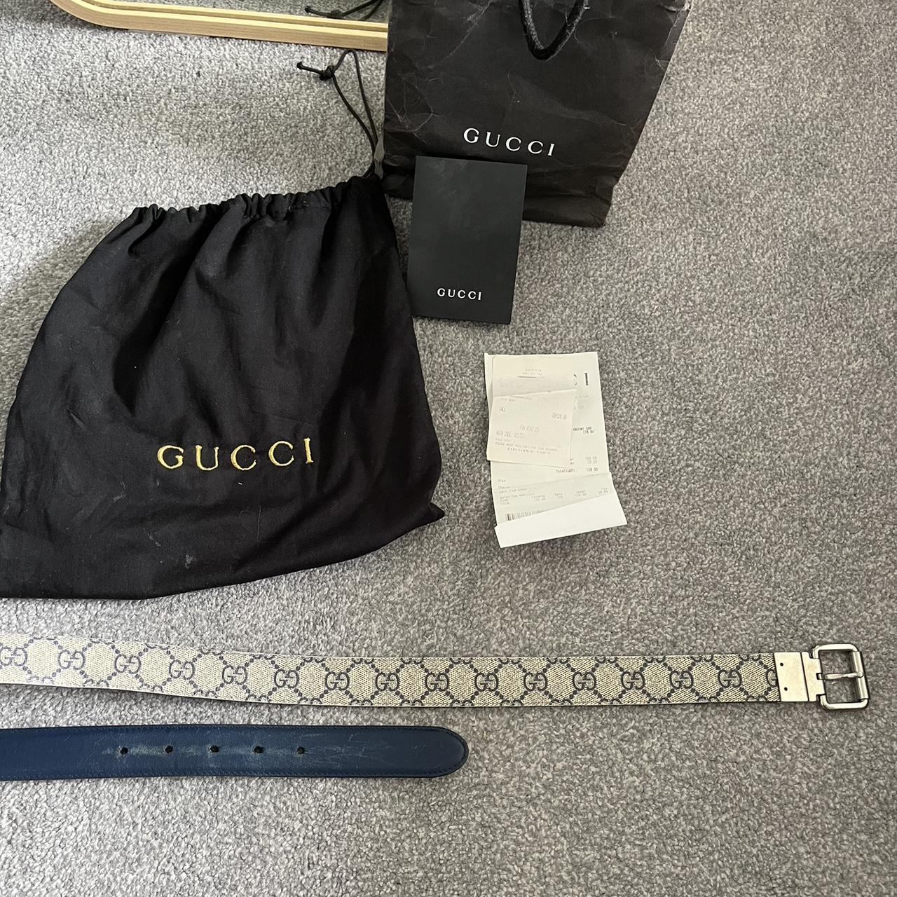 Men’s gucci belt 100% legit with receipts and dust... - Depop