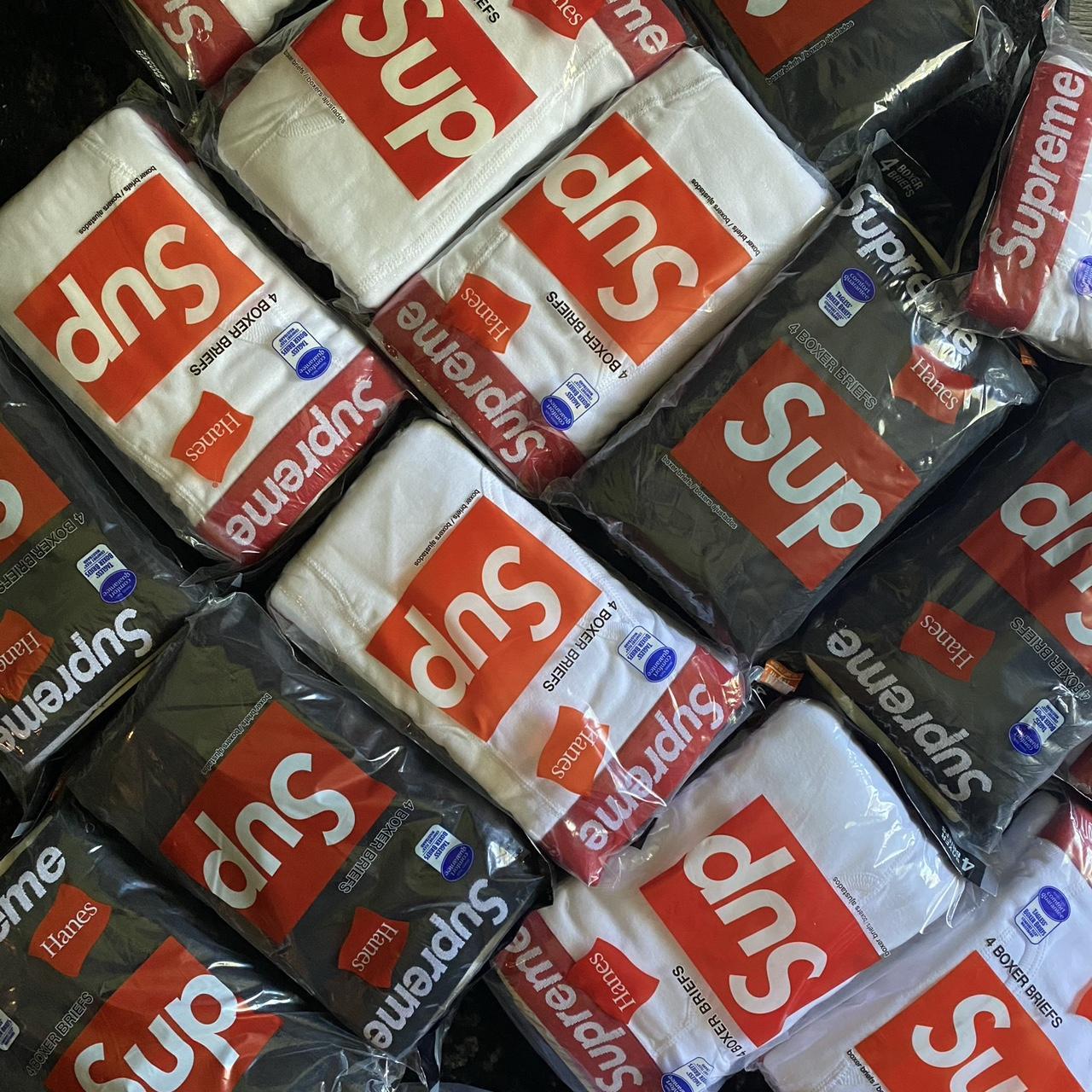 1 Black Supreme x Hanes Boxer Brief SMALL ONE (1)... - Depop
