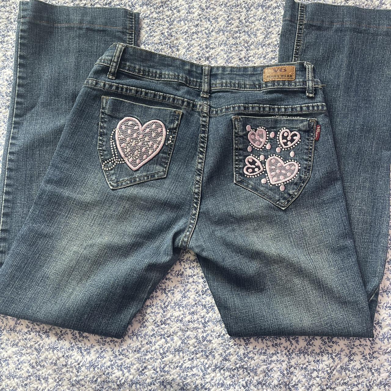 Perfect for Valentine’s Day V6 jeans with heart... - Depop