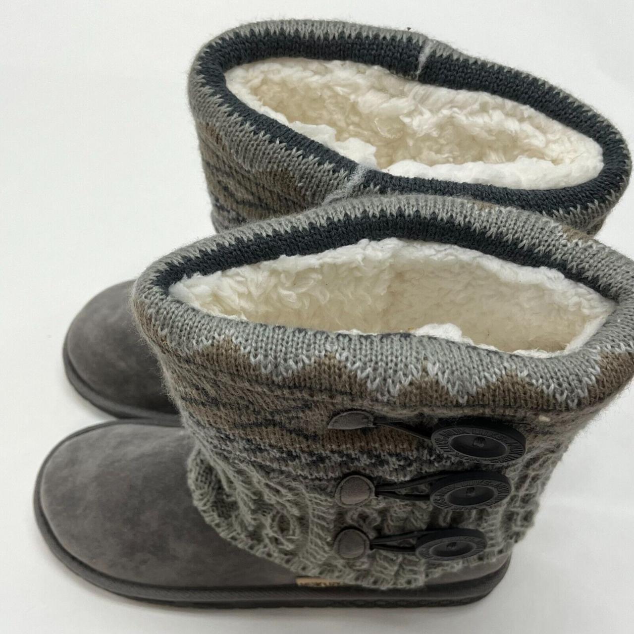 Muk Luks Women's Cheryl Button Pattern Knit Boots... - Depop