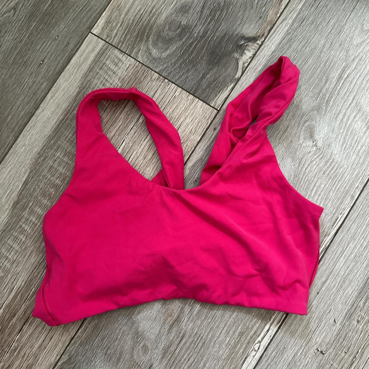 Offline by Aerie twist hot pink sports bra Size... - Depop