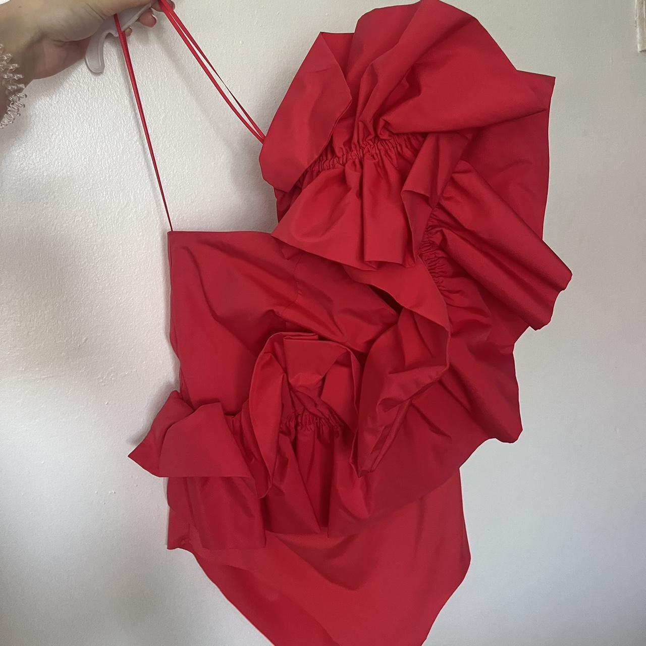 selling a zara ruffled bodysuit never been worn... - Depop