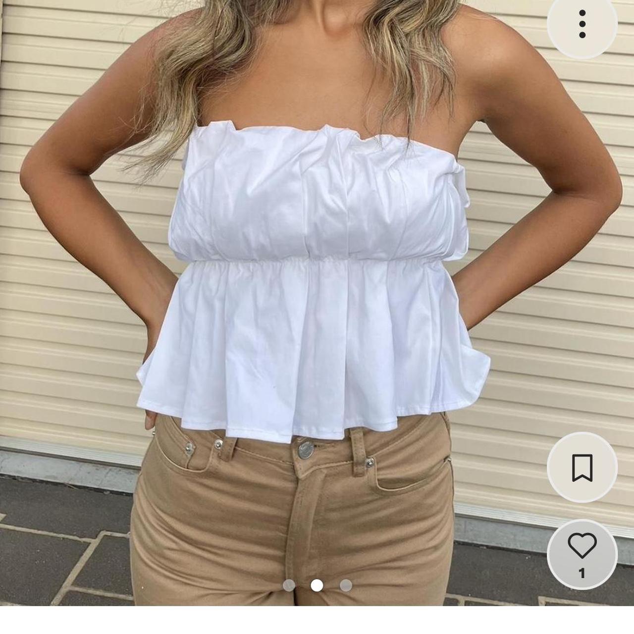 GLASSONS 🪩 Strapless ruched top. Perfect top for... - Depop