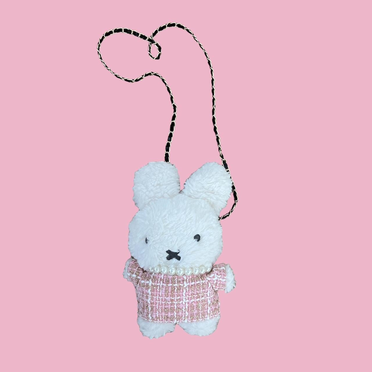 Cutest small plush fluffy miffy bag (brand new)... | Depop