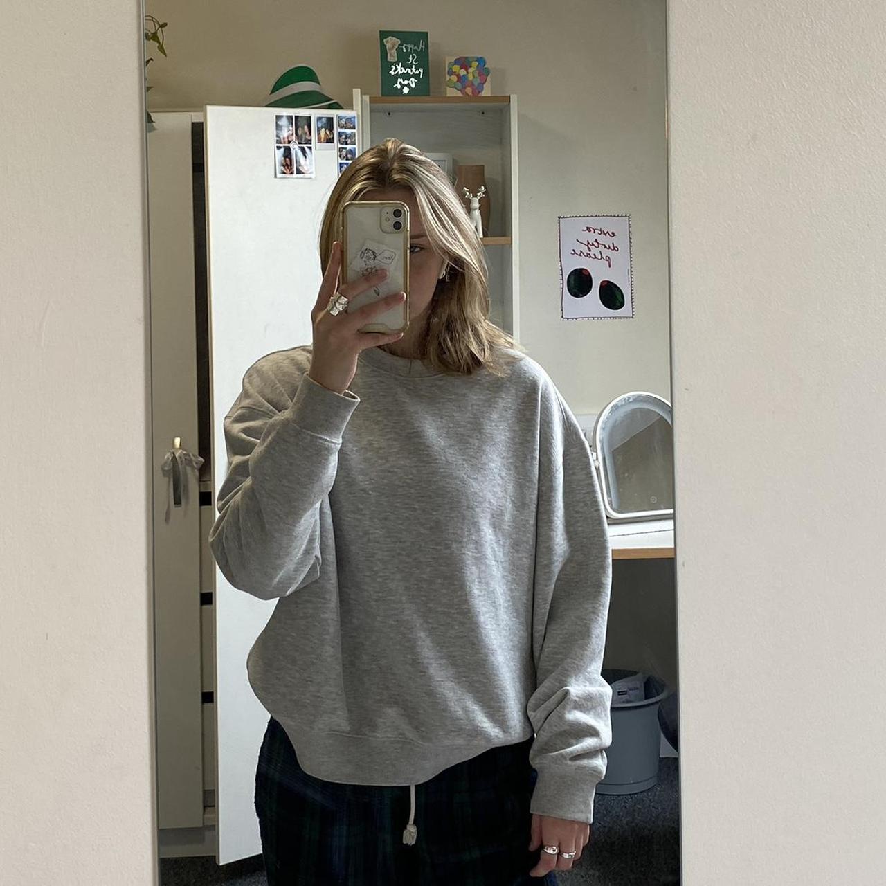 weekday grey sweatshirt - Depop
