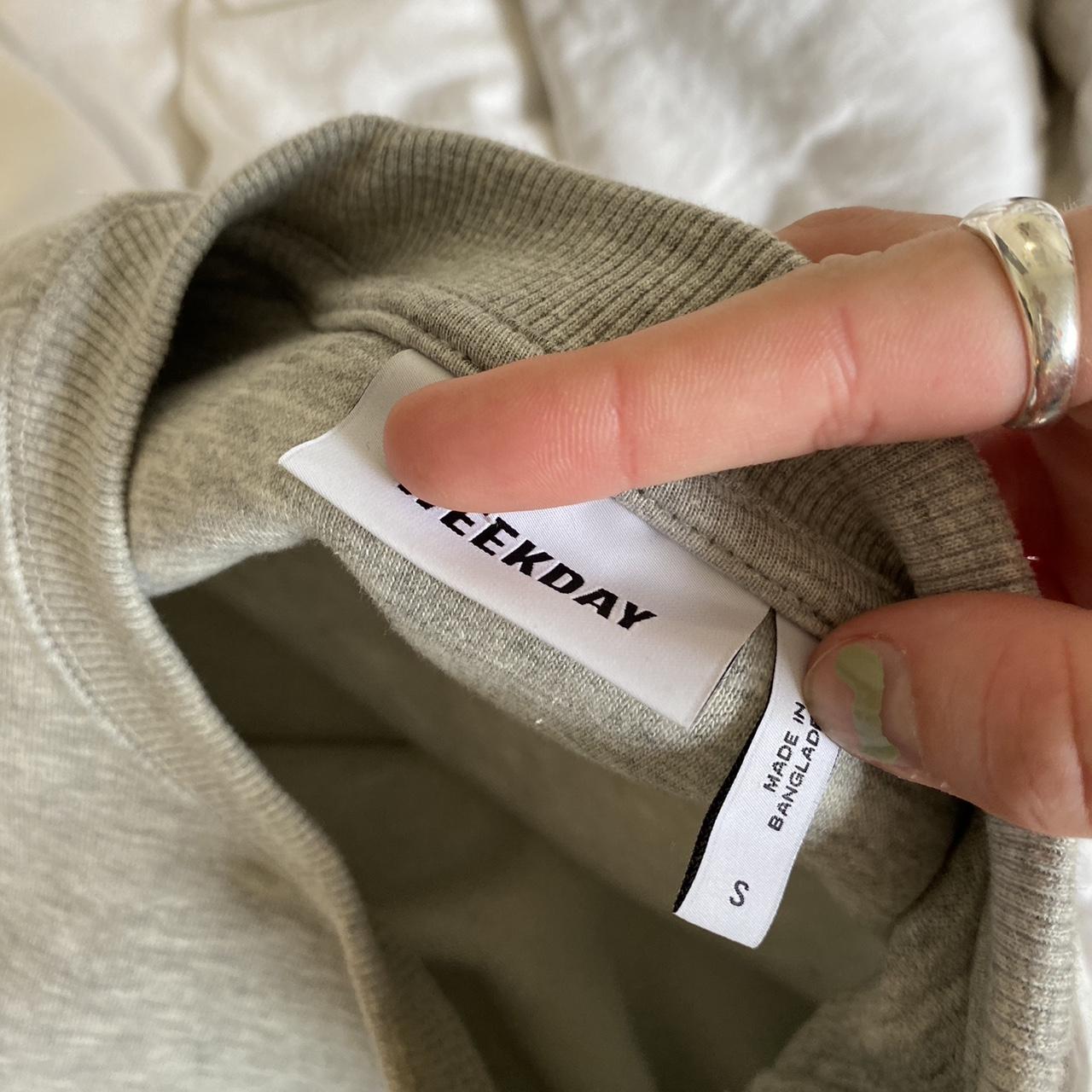 weekday grey sweatshirt - Depop