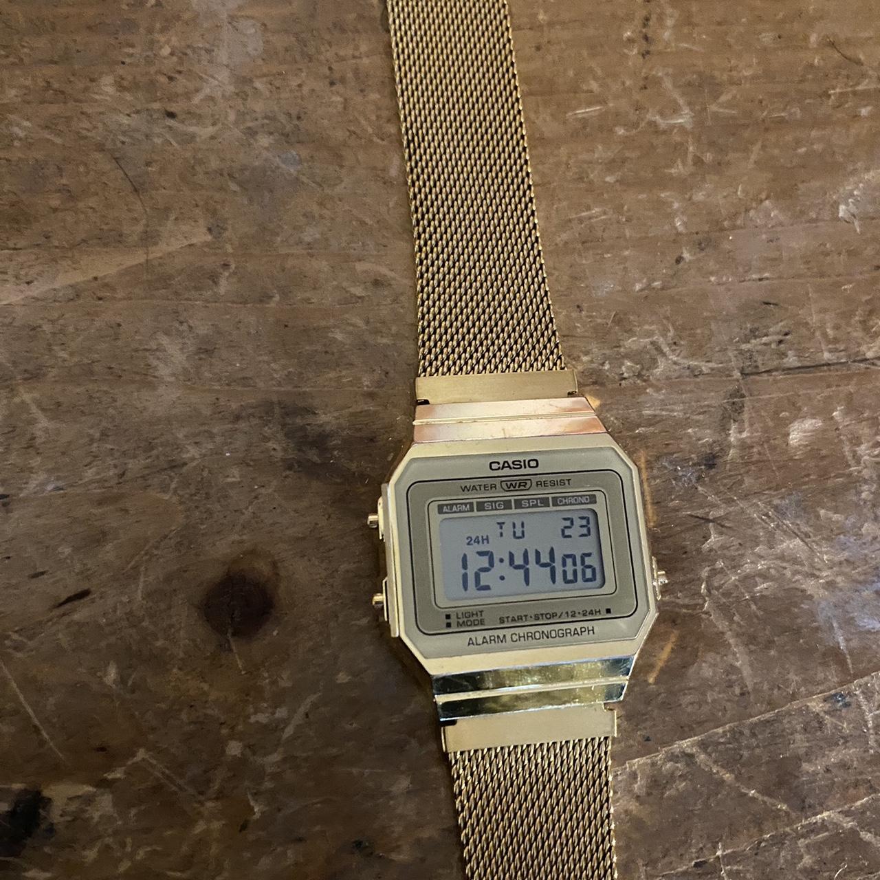 Casio gold coloured watch. Only work a few times. In... - Depop