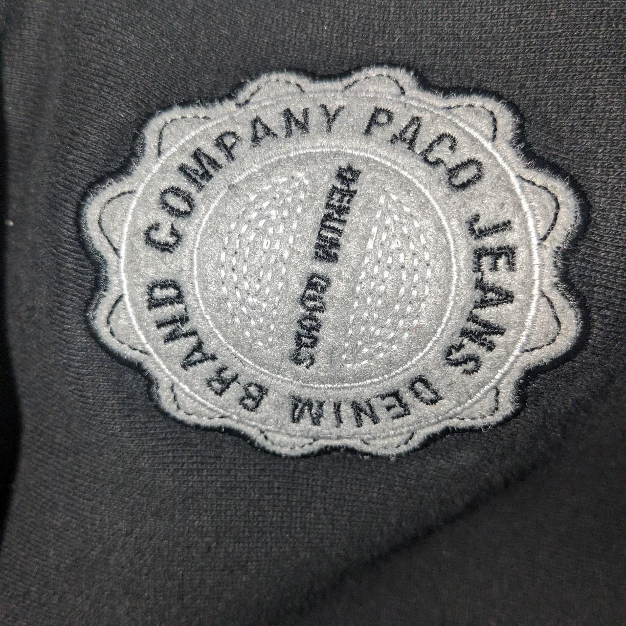 Paco Jeans XXL Black + Silver Zip - Up , Slight... | Depop