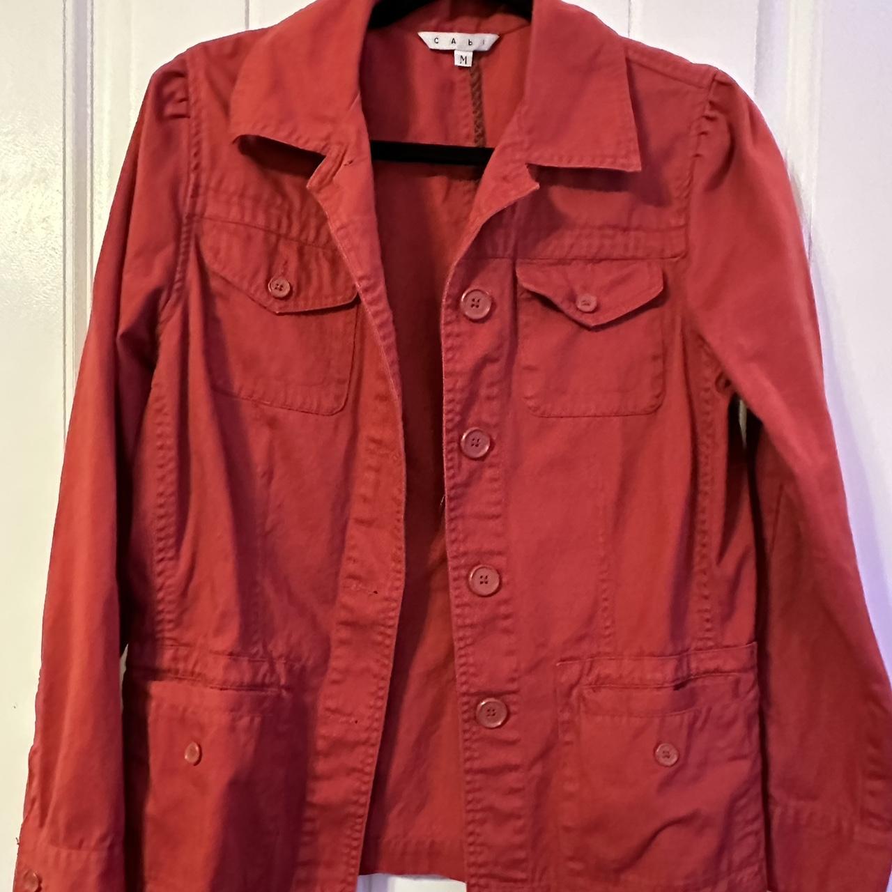 Cabi Women's Red Jacket | Depop