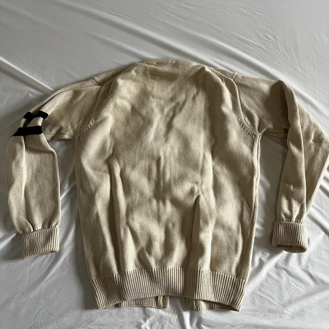 Lacoste Cream Vintage-style Cardigan Men’s... | Depop