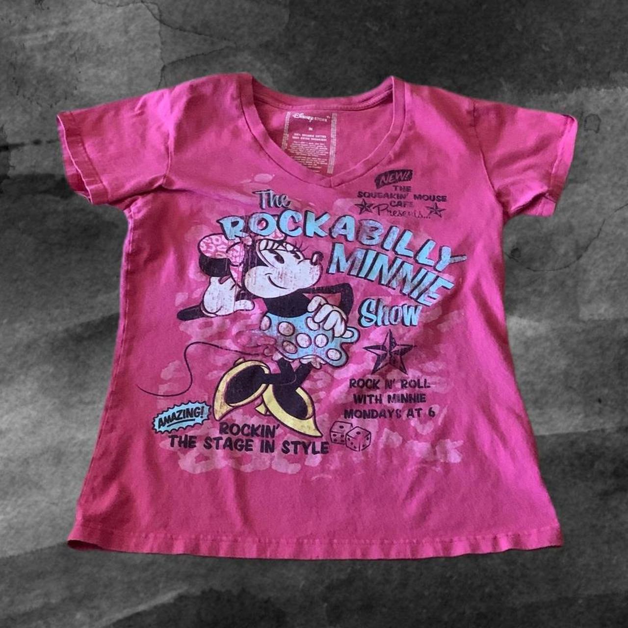 y2k rockabilly minnie tee size medium adorable... - Depop